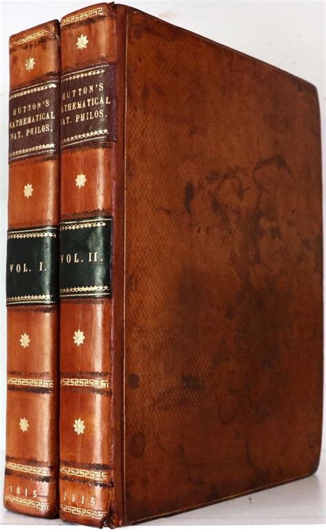 Philosophical And Mathematical Dictionary Hutton