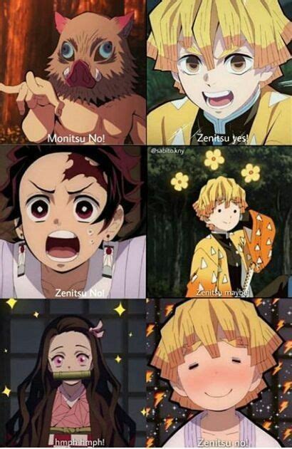 Demon Slayer Zenitsu X Inosuke Anime Zenitsu Demon Slayer Zenitsu