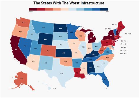 The States With The Worst Infrastructure Zippia