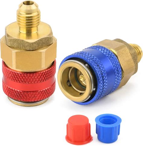 Silatu R134a Quick Coupler Adapter 2 Pcs Low High