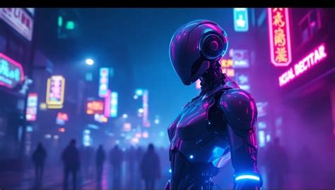 Free Futuristic Robot Portrait Image Robot City Futuristic