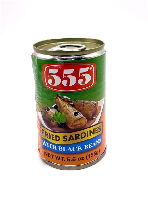 555 Fried Sardines W Black Beans 155g Seattle Manila Oriental Store