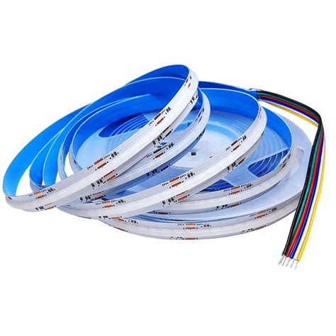 Rgbcct Fcob Cob Led Strip 24v 840ledsm 6pin 5 In 1 Rgbcct Rgbcw Fob