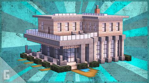 Wood And Stone Modern House Minecraft 82 Youtube