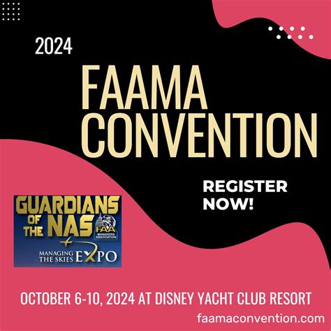 Registration For The 2024 Faama Convention Is Now Open Join Us At The Wonderful Disney Yacht