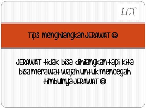 Tips Menghilangkan Jerawat Ppt