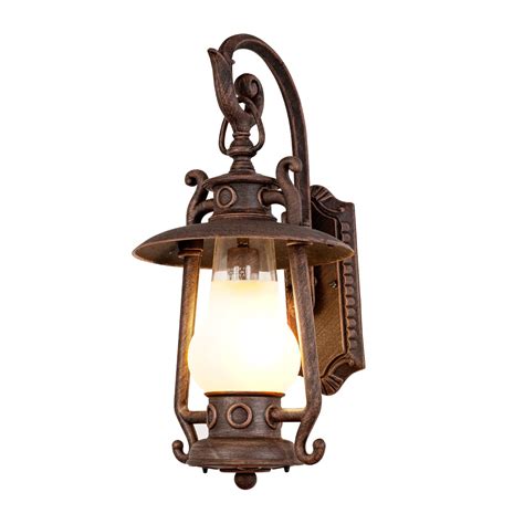 Gzbtech Large Rustic Lantern Wall Sconce Outdoor