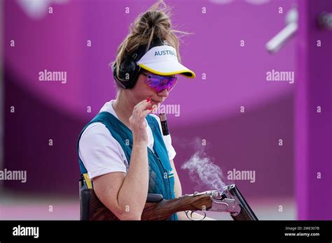 Laetisha Scanlan Of Australia Competes In The Womens Trap At The