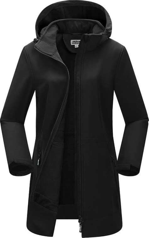 Dames Softshell Jas Met Capuchon Waterdicht Winddicht En Fleece