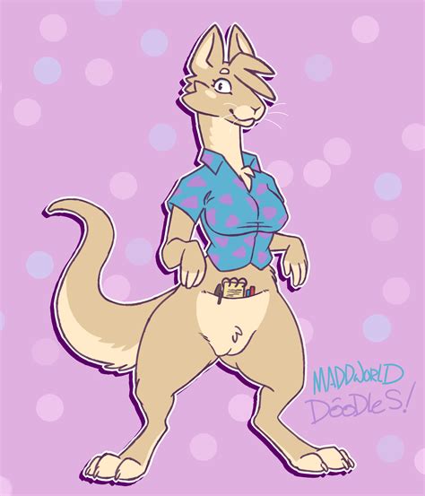 Rule 34 Anthro Breasts Female Genitals Hi Res Kangaroo Looking At Viewer Macropod Maddworld