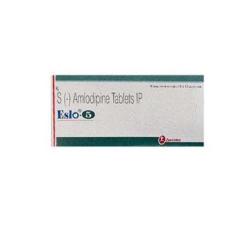 Eslo 5mg Tablet Uses Dosage Side Effects Zuventus