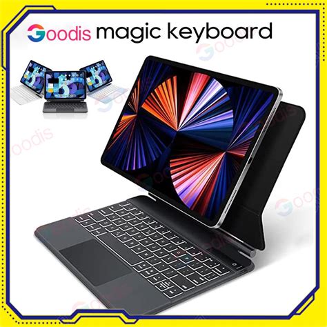 Papan Kekunci Magnetic Floating Keyboard Case For Apple Ipad Pro 129