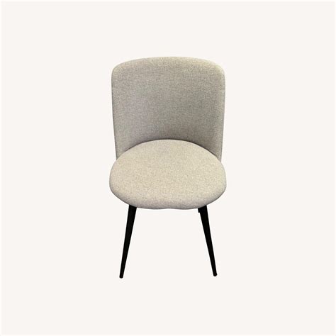 West Elm Dining Chairs Chenille Tweed Aptdeco