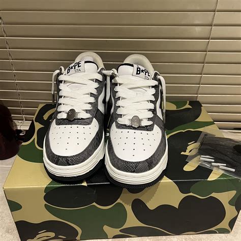 100 Authentic 💯 Selfridges Bape Sta M1 Snake Mens Depop