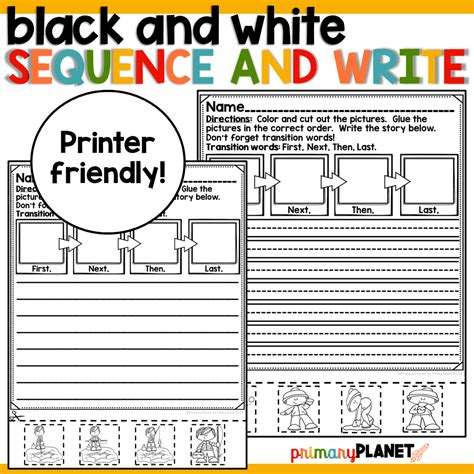 Winter Sequence Writing Activities Sequence Of Events Worksheets