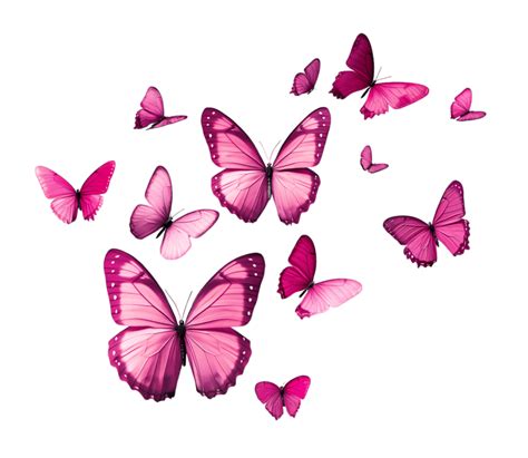 Realistic Pink Butterflies Pngs For Free Download