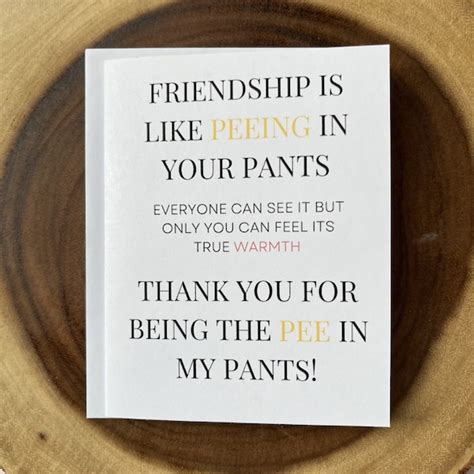 Pee In Your Pants Birthday Card Etsy