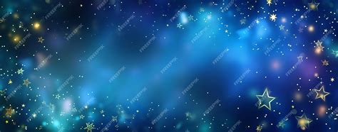 Premium Photo Night Dark Blue Sky Universe Filled With Stars Galaxy