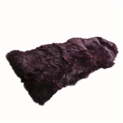Shop Purple Sheepskin Rug Extra Large And Ultra Soft