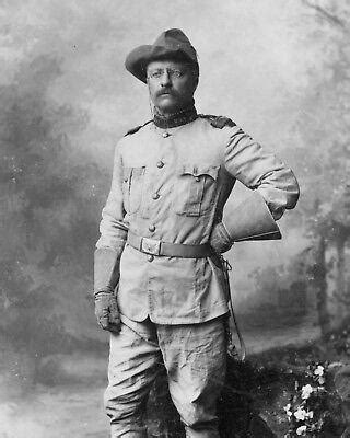 Theodore Teddy Roosevelt Rough Riders Famous Portrait 11 X 14 Photo