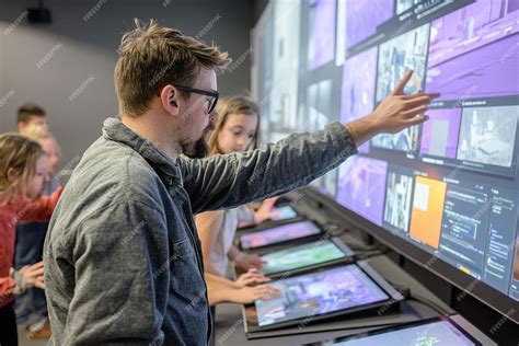 Students Engaged In An Interactive Coding Workshop Premium Ai