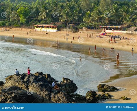 Om Beachgokarnakarnatakaindia Febuary 2nd 2018 Editorial Stock