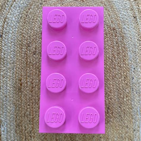 Lego Toys Lego Classic 8 Knobs Block Pink Storage Stackable Box