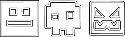 Printable Geometry Dash Coloring Pages 2025