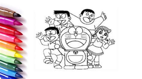 How To Draw Doraemon And His Friends