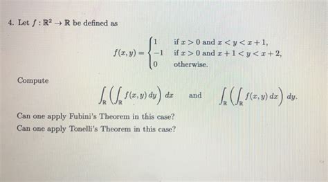 Solved 3 State And Prove3 Tonellis Theorem 4 Let F R2