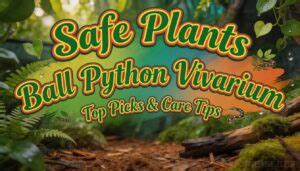 Safe Plants For Ball Python Vivarium Top Picks And Care Tips