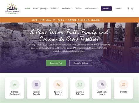 Faith Walk Community Fitness Park · Coeur Dalene Id