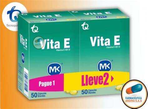Vitamina E 400ui Caja X 50 Capsulas 2x1 Vita E Mk
