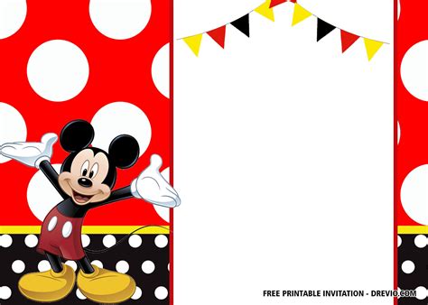 Free Printable Mickey Mouse Party Invitation Template Artofit