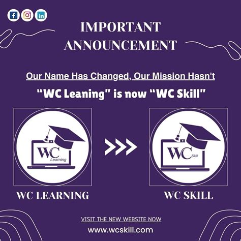 News Newbeginnings Wcskill Important Importantnews Announcement