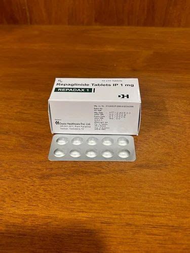 1mg Repaglinide Tablets Ip At ₹ 980box Repaglinide Tablets Ip In