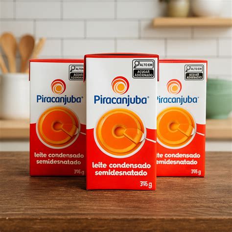 Kit 3 Leite Condensado Piracanjuba 395g Cada 🍮 Semidesnatado Cremoso