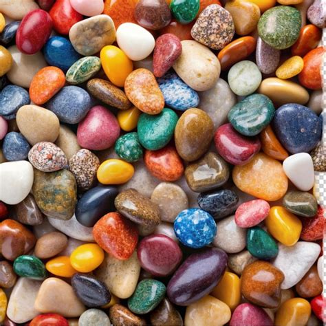 Colorful Pebble Stone Texture Premium Ai Generated Psd