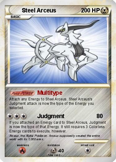 Pokémon Steel Arceus 2 2 Multitype My Pokemon Card