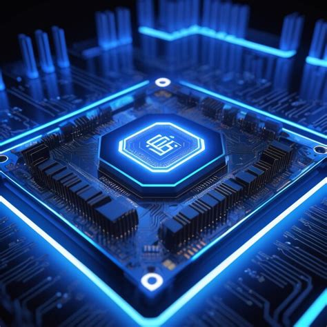 Premium Photo Realistic Microchip Processor Background