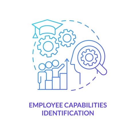 Premium Vector Employee Capabilities Identification Blue Gradient