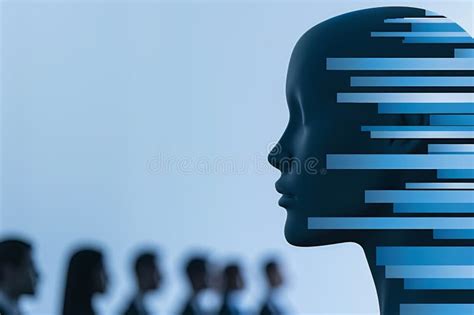 Abstract Concept Of Technology Impact On Human Evolution In Digital Age