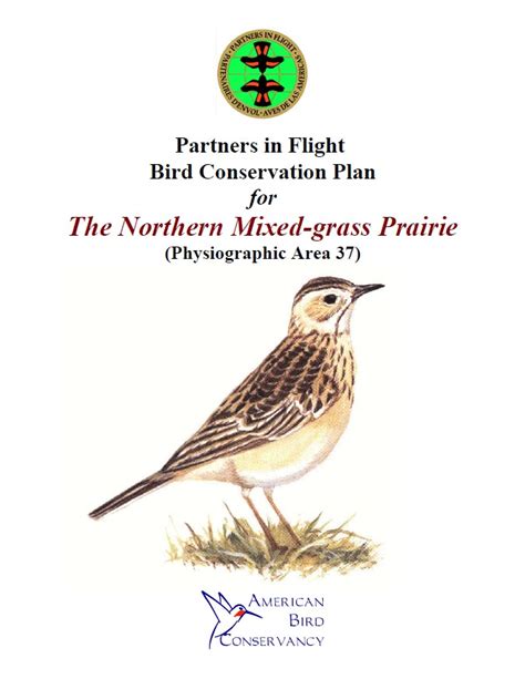 Pif Bird Conservation Plan Northern Mixed Grass Prairie Physiographic Area 37 Partners In Flight
