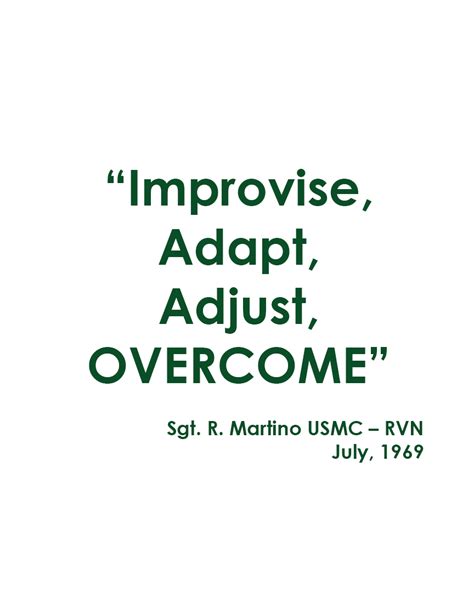 Improvise Adapt Overcome Usmc