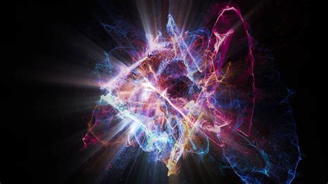 Atomic Particles Collide Spin And Shine Loop 5357498 Stock Video At