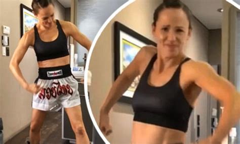 Jennifer Garner Shows Off Her Ripped Physique While The Rocky Theme