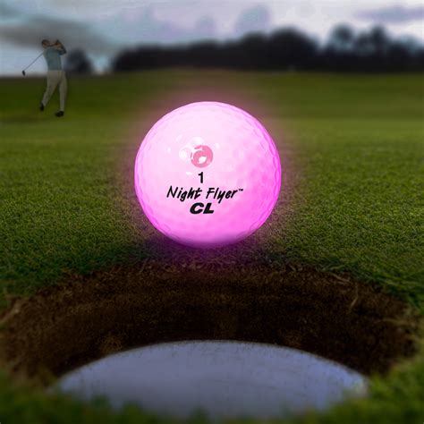 Night Flyer Golf Pink Led Constant On Ball Windy City Novelties