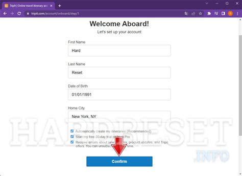 How To Create Tripit Account