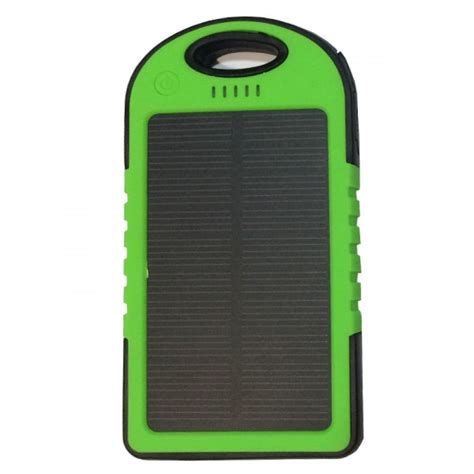 Power Bank Solar Cell 50000 Mah รุ่น กันน้ำ Green ฟรี สาย Usb ซอง