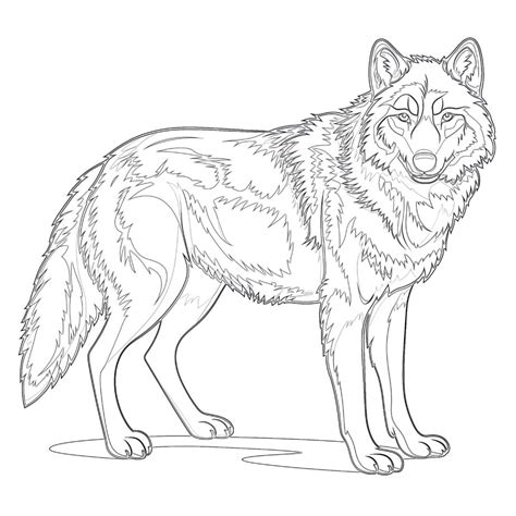 Free Wolf Coloring Page Coloring Page Mimi Panda